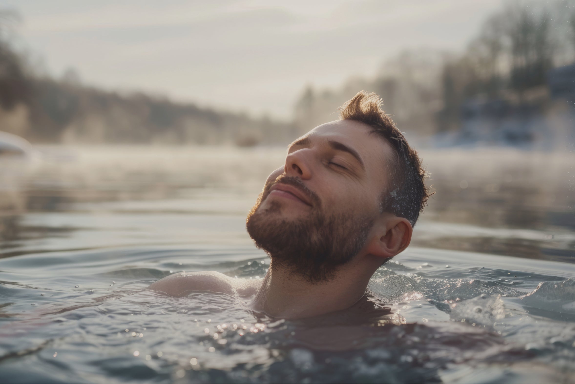 Cold water immersion for mental health, a portable water spring, and m ...